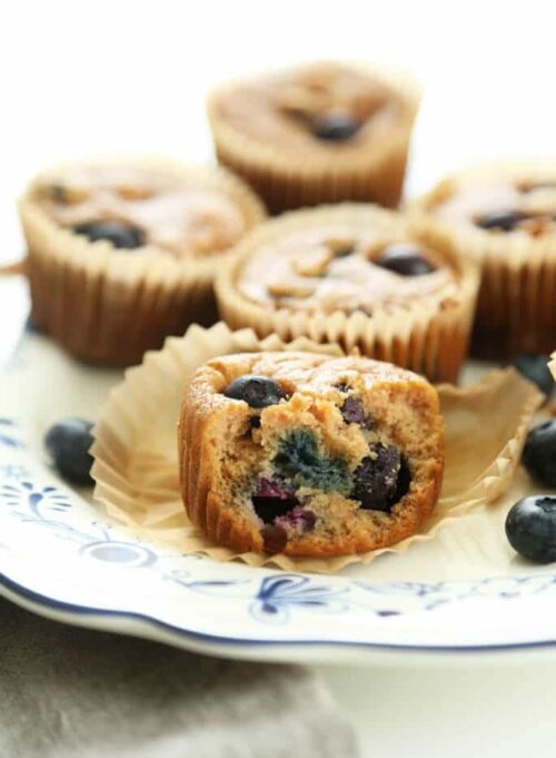 Paleo Coconut Flour Blueberry Muffins