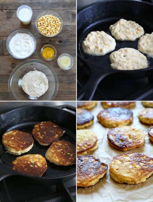 Fresh Savory Gluten Free Corn Cakes