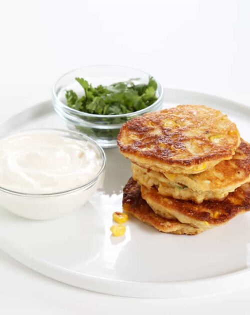 Fresh Savory Gluten Free Corn Cakes
