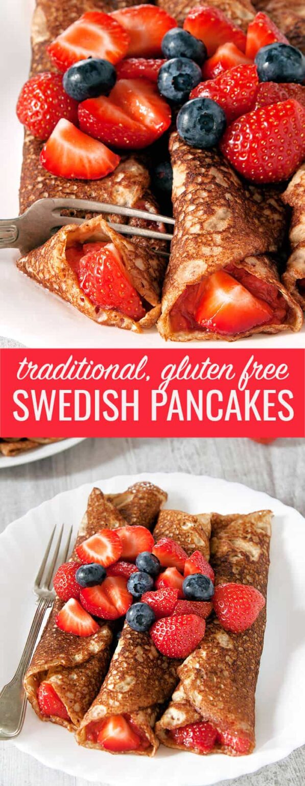 Gluten Free Swedish Pancakes | Homemade Thin Swedish Crepes